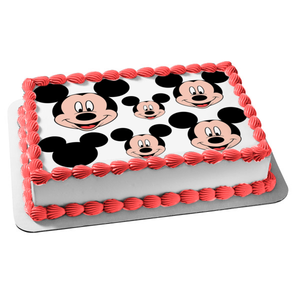 Mickey Mouse Face Sheet Cake Mickey Mouse Birthday Cakes | Baked By