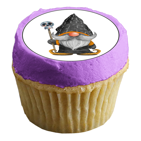 Halloween Gnomes, Wizards and Witches Edible Cupcake Topper Images ABP ...