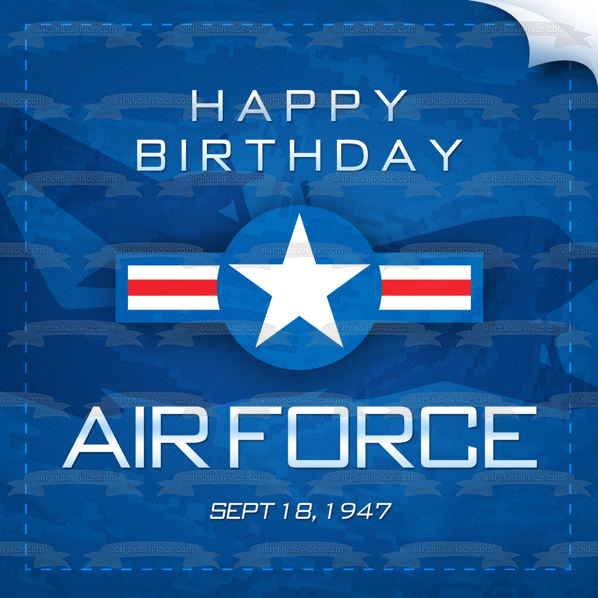 Happy Birthday United States Air Force September 18, 1947 Edible Cake ...