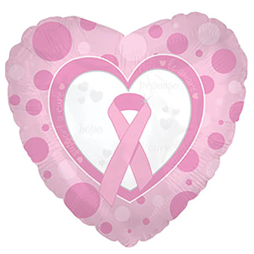 Breast Cancer Awareness 18" Heart Foil Balloon, 1ct – A Birthday Place