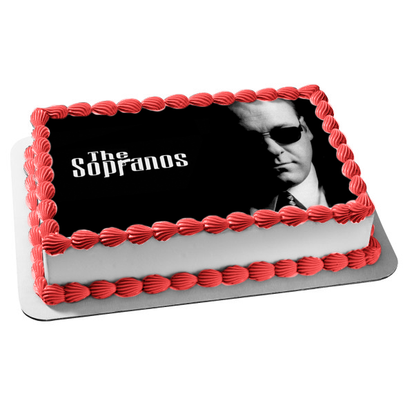 The Sopranos Tony Soprano Black and White Edible Cake Topper Image ABP ...