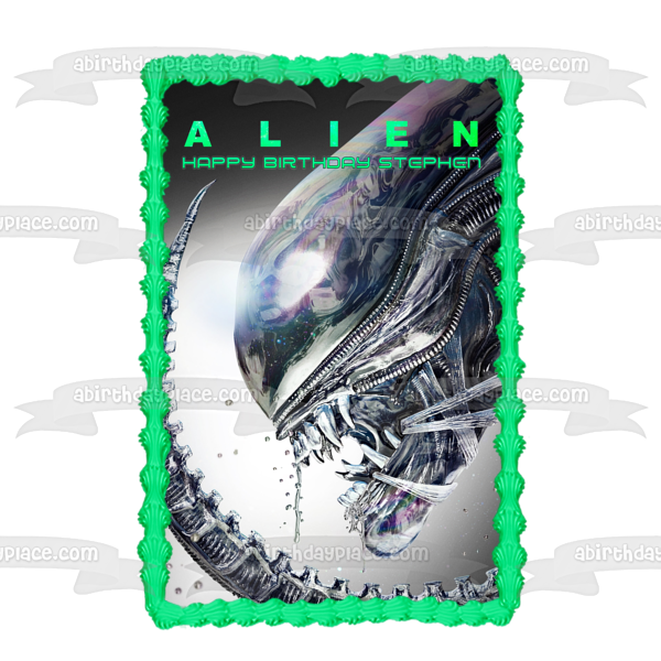 Alien Movie Poster Customizeable Tagline Edible Cake Topper Image ABPI ...