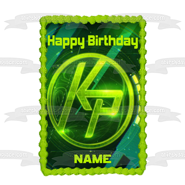 Kim Possible Kp Symbol Disney Personalized Name Edible Cake Topper Ima ...