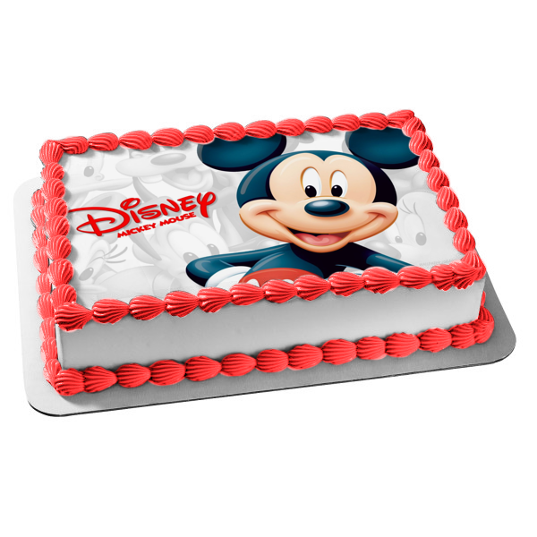 Disney Birthday Cake Coloring Page