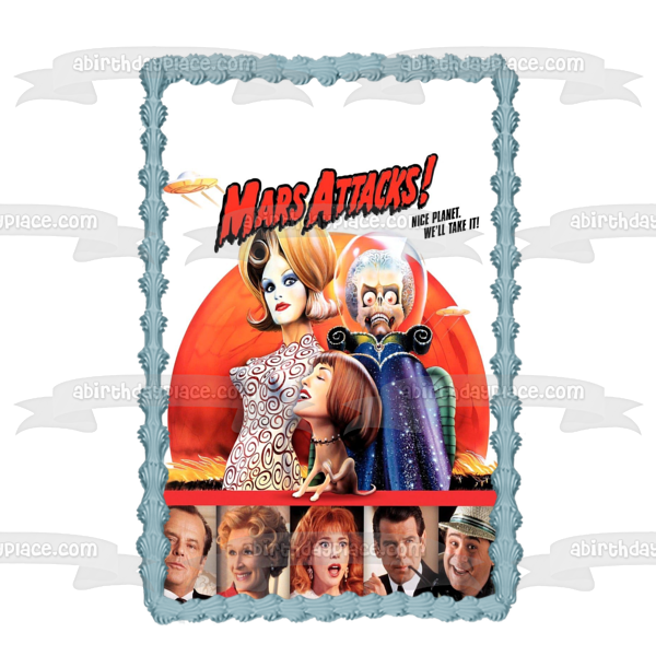 Mars Attacks Movie Poster SciFi Film Martian Girl Art Land First Lady ...
