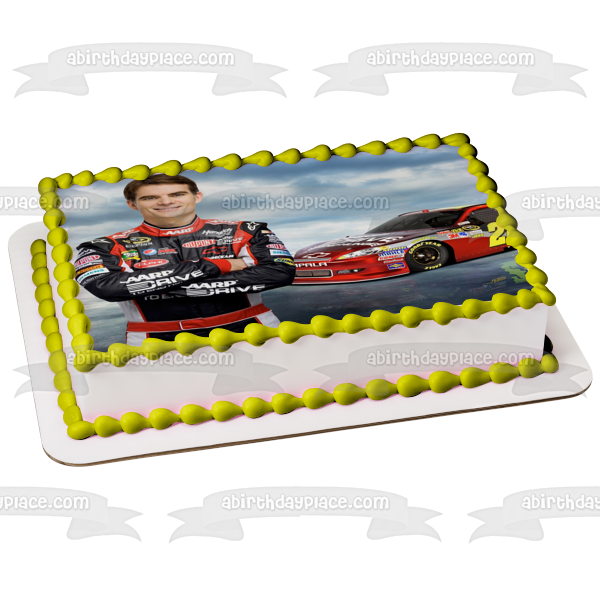 Nascar Jeff Gordon Race Car Nubes Fondo Comestible Cake Topper Imagen ...