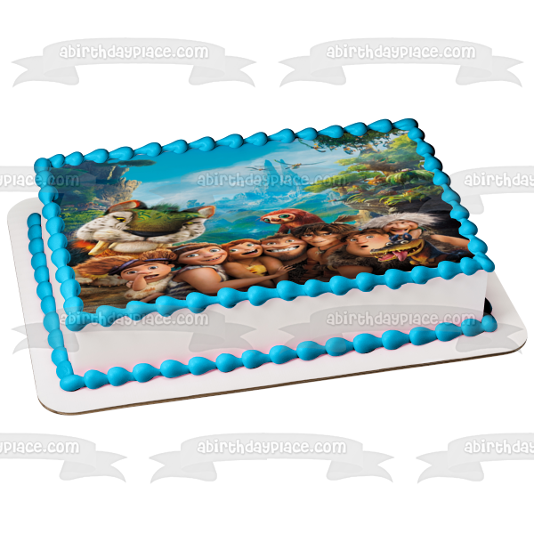 The Croods Eep Gurg Ugga Sandy Thunk Gran Guy Chunky Edible Cake Toppe ...