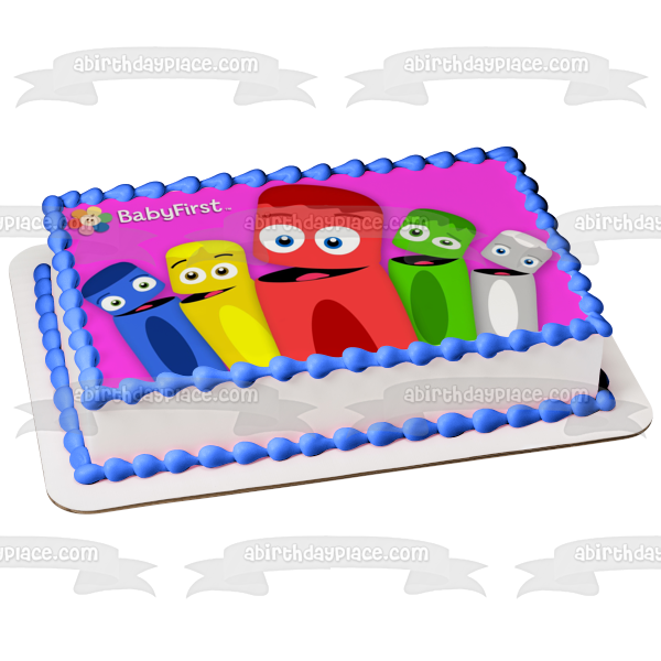 Color Crew All About Colors Blue Yellow Red Green and White Edible Cak ...