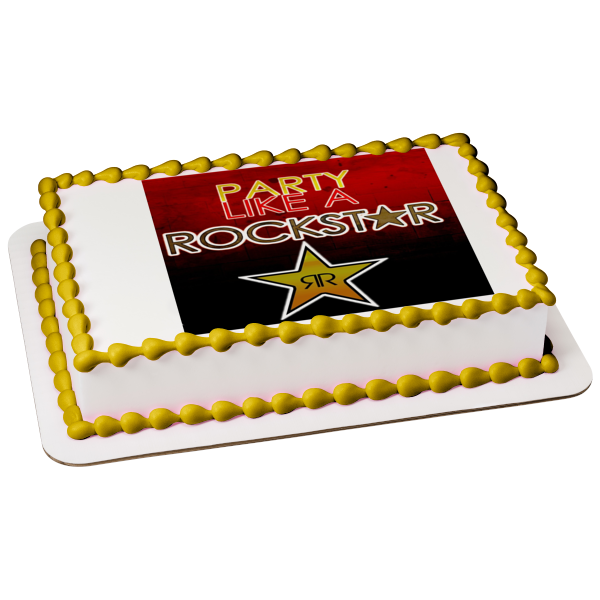 Rock Star Birthday Cake Toppers