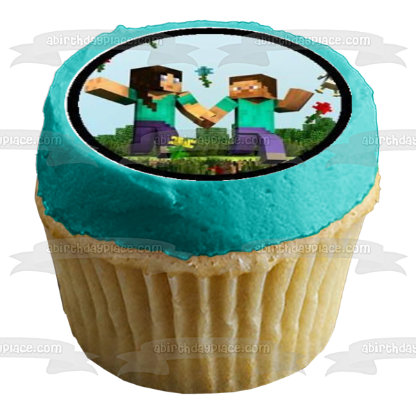 Minecraft Cupcake Toppers