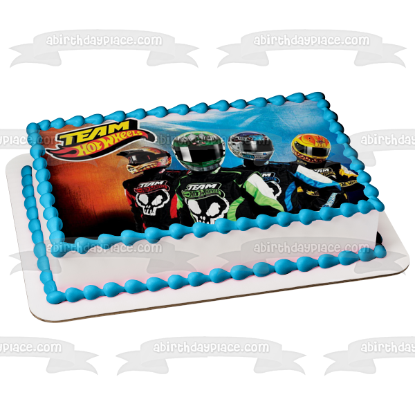 Team Hot Wheels Brandon Gage Rhett and Wyatt Edible Cake Topper Image ...