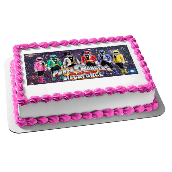 Power Rangers Super Megaforce Troy Emma Jake Gia Noah and Robo Edible ...