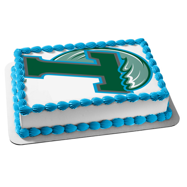 Tulane University Green Wave Logo NCAA Edible Cake Topper Image ABPID0 ...