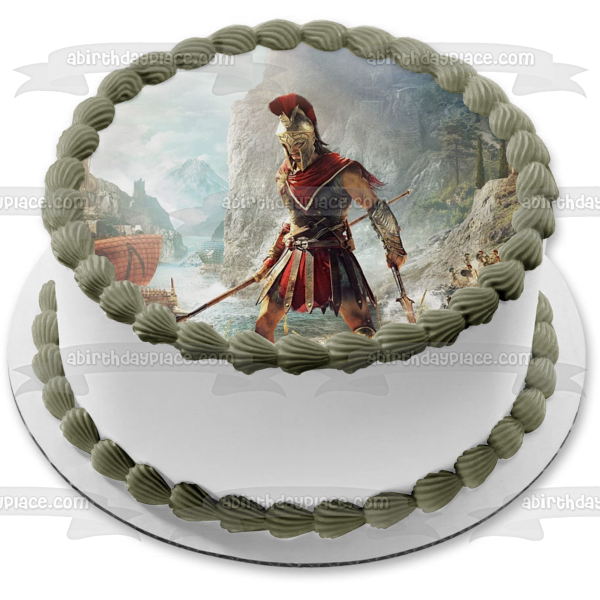 Assassins Creed Odyssey Spartan Edible Cake Topper Image ABPID52177 – A ...