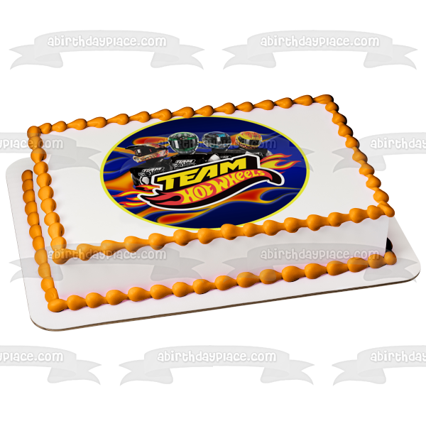 Team Hot Wheels Brandon Gage Rhett Wyatt Edible Cake Topper Image ABPI ...