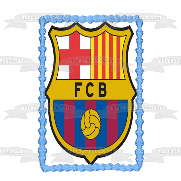 Fcb Barcelona Logo Barça Edible Cake Topper Image ABPID15021 – A ...