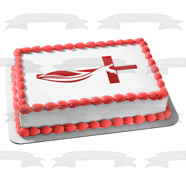 Holy Spirit and the Cross Edible Cake Topper Image ABPID27371 – A ...
