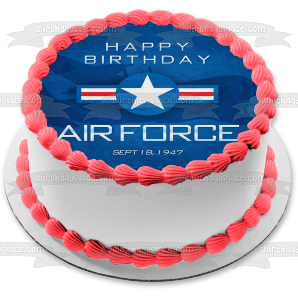 Happy Birthday United States Air Force September 18, 1947 Edible Cake ...