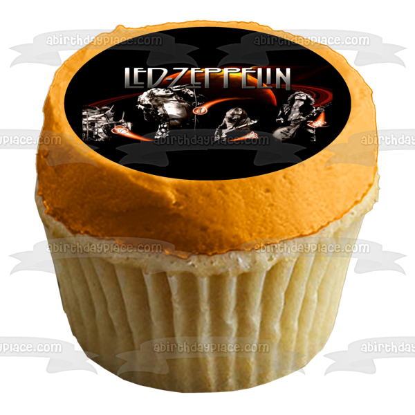 Led-Zepplin Rock Band Saturn Background Edible Cake Topper Image ABPID ...