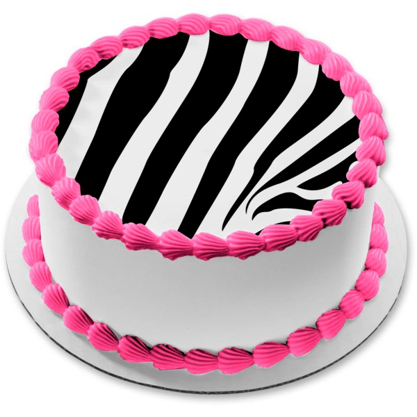 Zebra Stripes Pattern For Cake