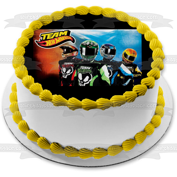 Team Hot Wheels Brandon Gage Rhett and Wyatt Edible Cake Topper Image ...