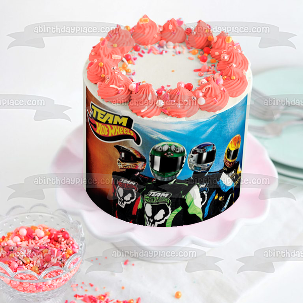 Team Hot Wheels Brandon Gage Rhett and Wyatt Edible Cake Topper Image ...
