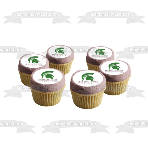 Michigan State University Spartans Logo NCAA Edible Cake Topper Image ...