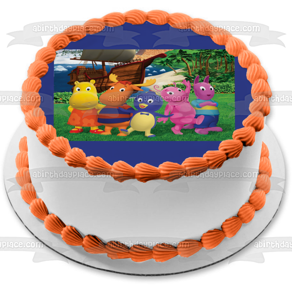 Backyardigans Uniqua Tyrone Tasha Pablo and Austin Edible Cake Topper ...