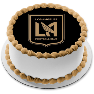 Los Angeles Football Club Lafc Soccer Team Logo Edible Cake Topper Ima ...