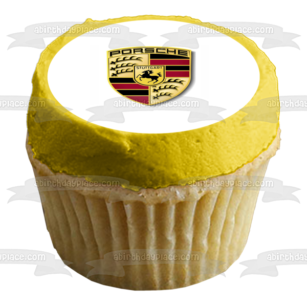 Porsche Stuttgart Logo Edible Cake Topper Image ABPID11558 – A Birthday ...