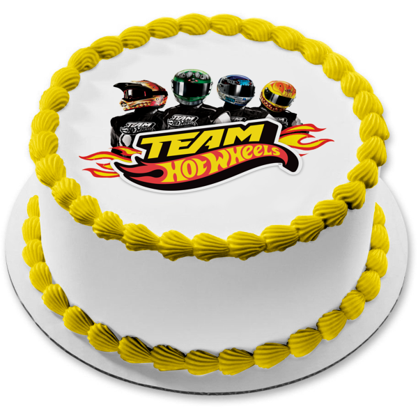 Team Hot Wheels Brandon Gage Rhett Wyatt Edible Cake Topper Image ABPI ...