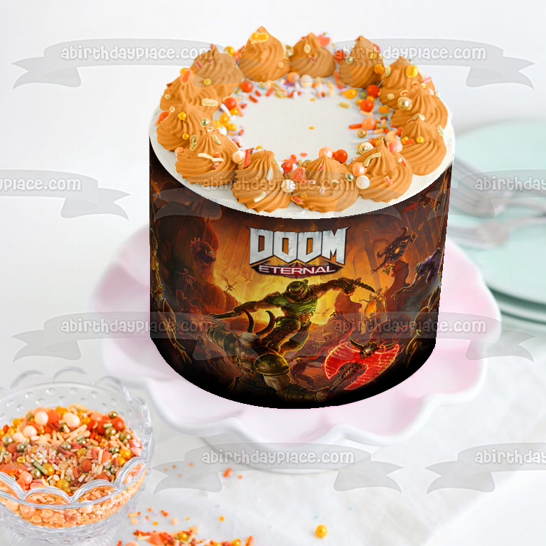 Doom Eternal Monsters Edible Cake Topper Image ABPID51115 – A Birthday ...