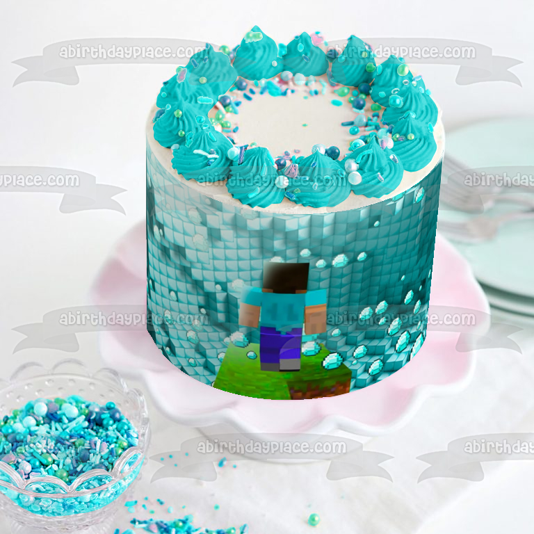 Minecraft Diamond Cake