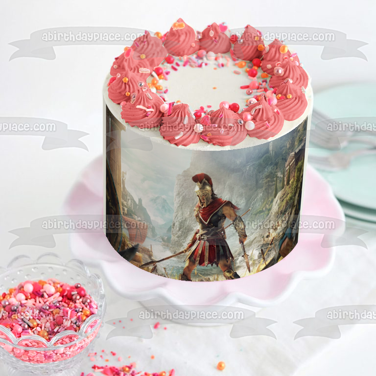 Assassins Creed Odyssey Spartan Edible Cake Topper Image ABPID52177 – A ...