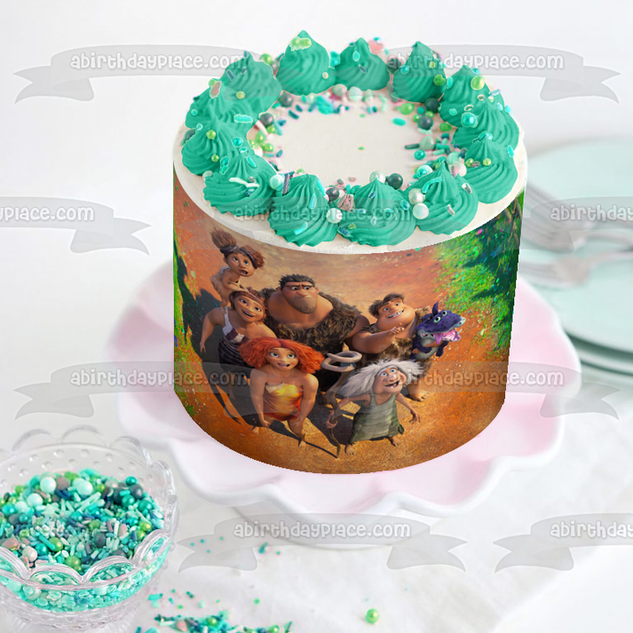 The Croods: A New Age Eep Hope Grug Thunk Ugga Sandy Gran Edible Cake ...