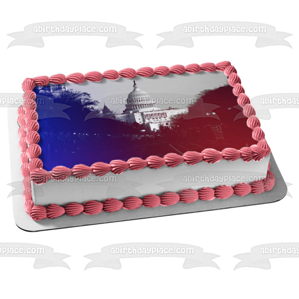 Happy Inauguration Day the White House Edible Cake Topper Image ABPID5 ...
