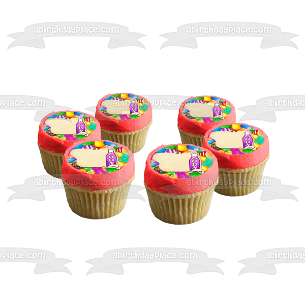 Candy Crush Cupcake Toppers