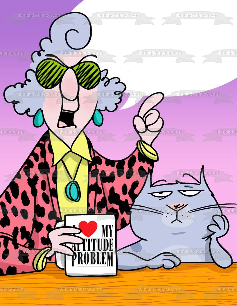 Funny Old Lady Cartoon Maxine