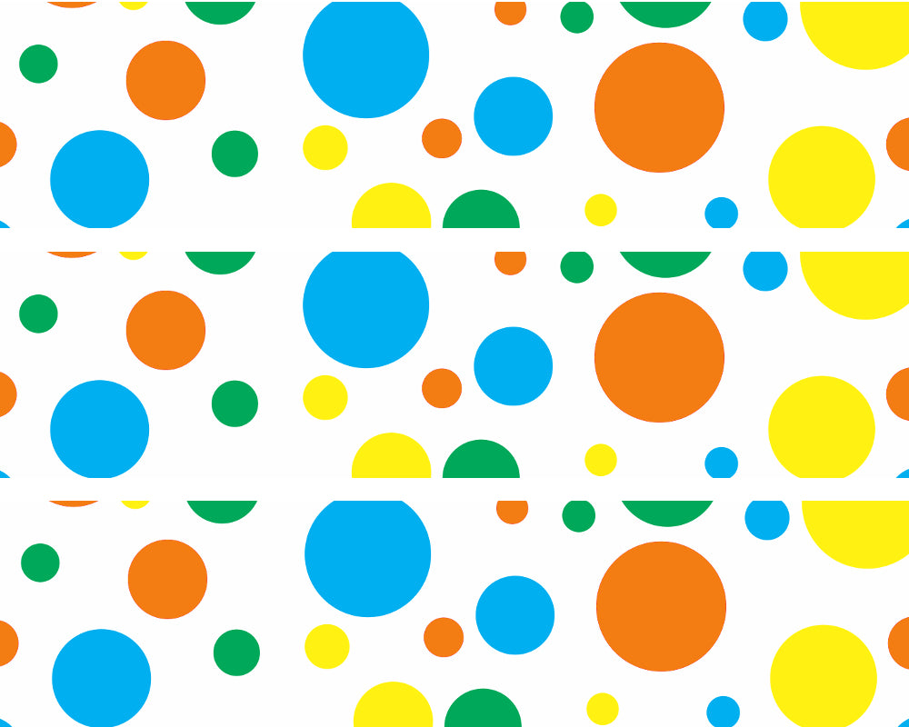 Blue And Green Polka Dots Wallpaper