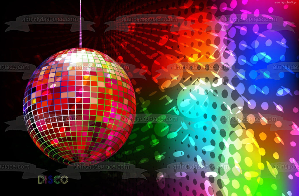 Colorful Disco Ball Background