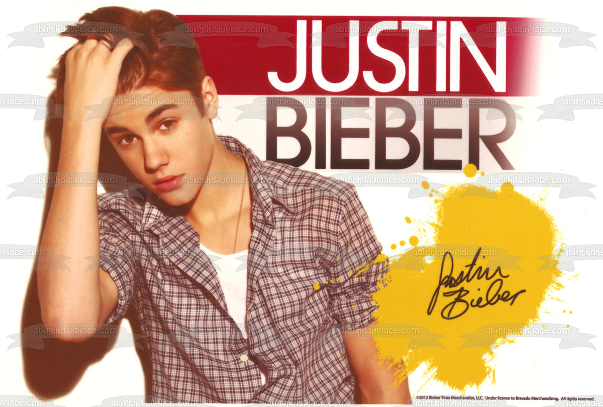 Justin Bieber Edible Cupcake Toppers