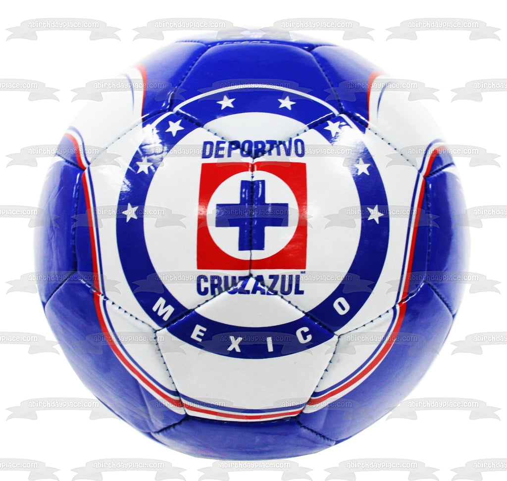 Cruz Azul Flag Soccer Logo Edible Cake Topper Image ABPID06287 – A ...