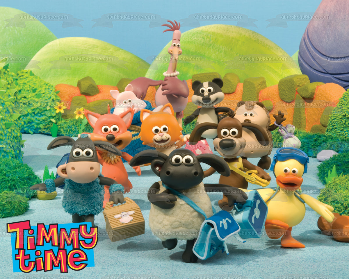 Timmy Time Stripey Yabba Kid Paxon Otus and Osbourne Edible Cake Toppe ...