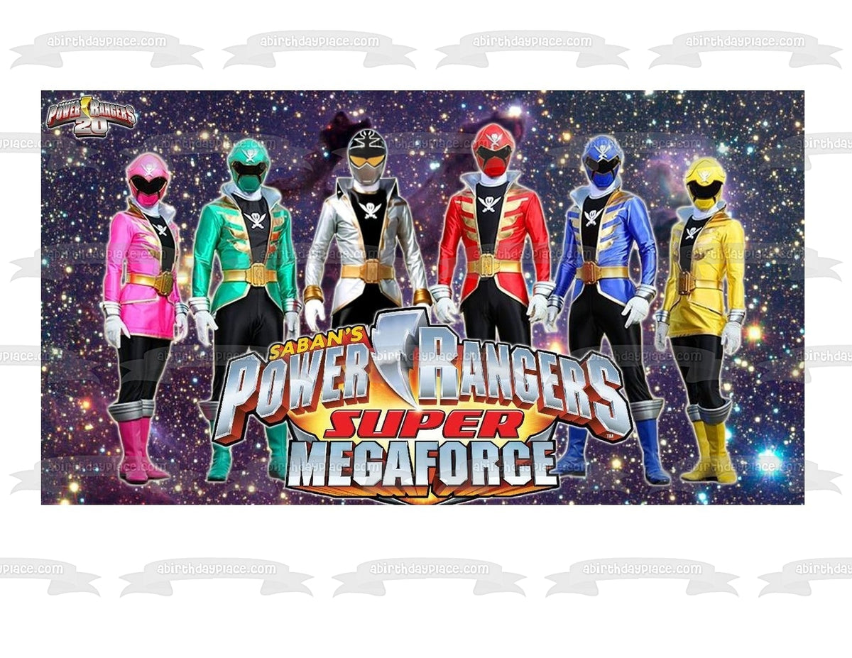 Power Rangers Super Megaforce Troy Emma Jake Gia Noah and Robo Edible ...