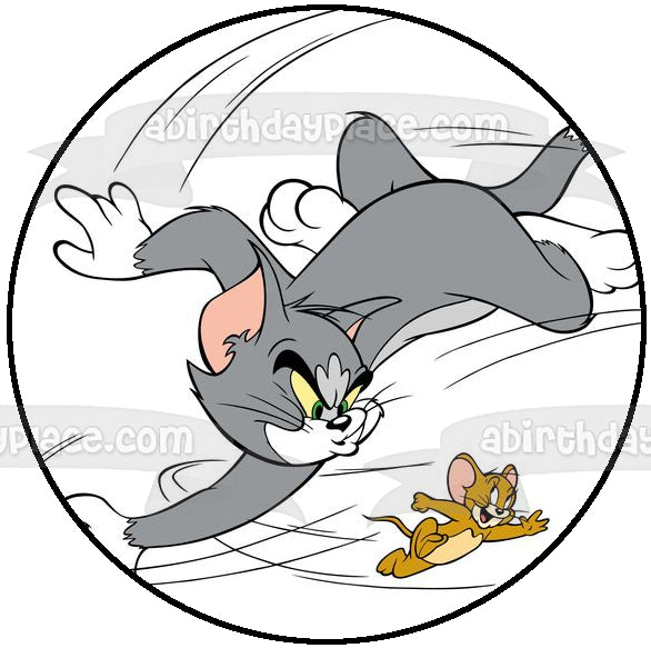 Tom and Jerry Tom Chasing Jerry Edible Cake Topper Image ABPID12023 – A ...