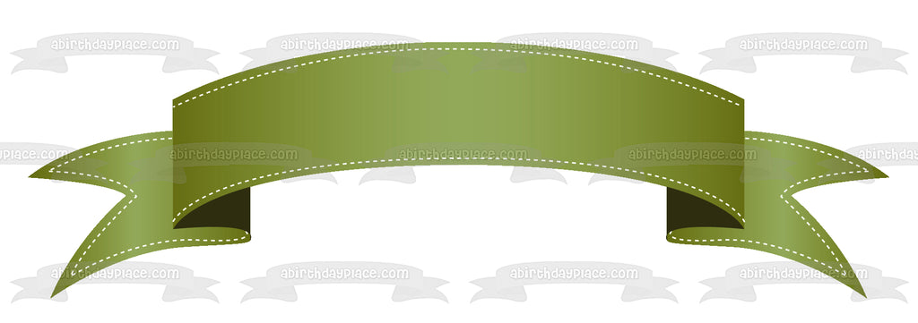 Green Banner Clip Art