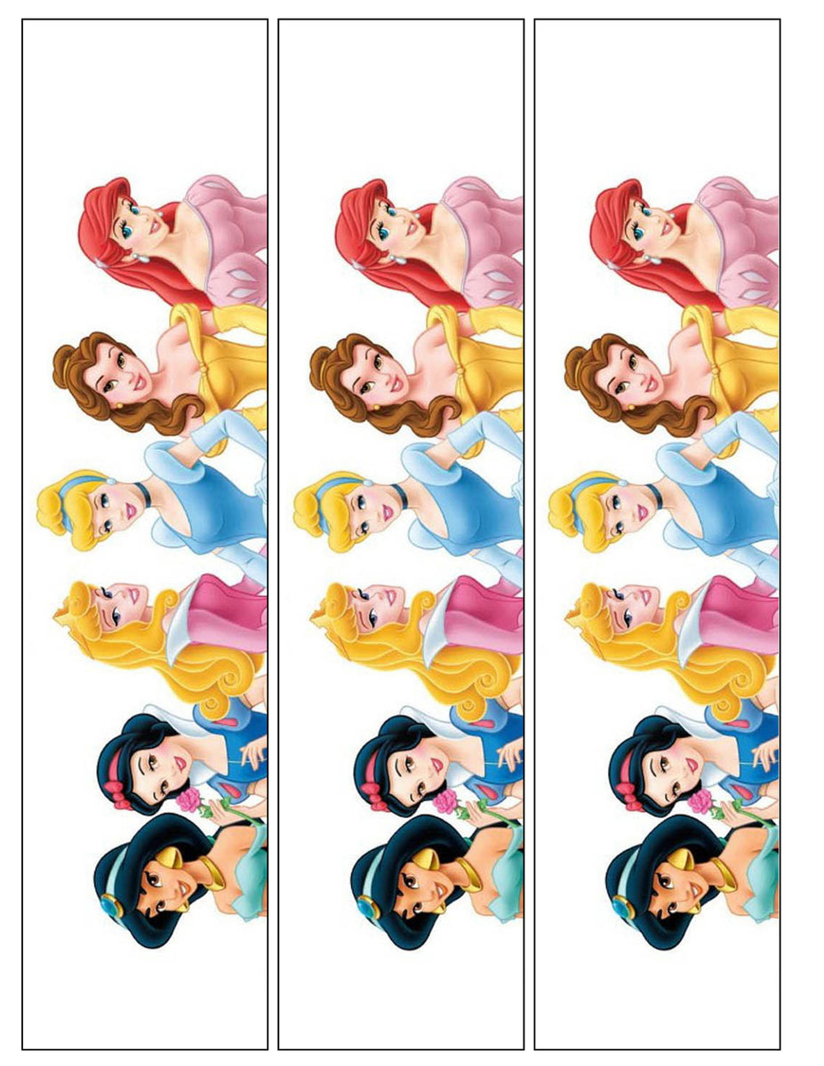 Disney Princess Ariel Belle Cinderella Snow White Aurora Jasmine Edibl ...