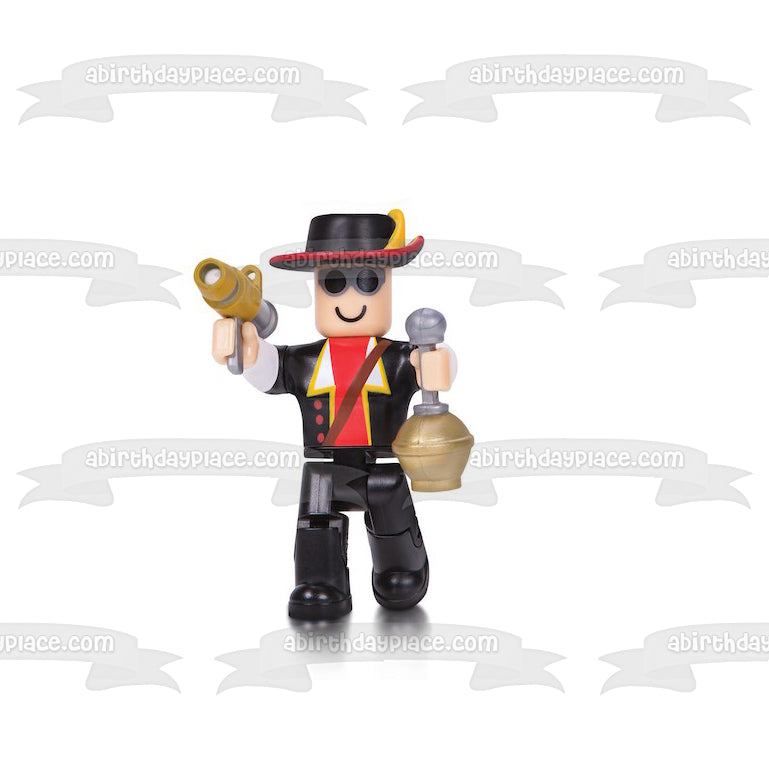 Roblox Oyuncakları Shooting Gold Gun Edible Cake Topper Image ABPID155 ...