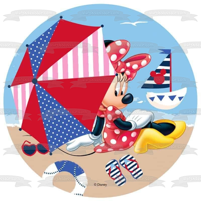 Minnie Mouse Beach Clipart