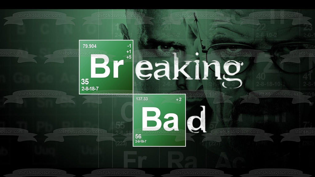 Breaking Bad Walter White Jesse Pinkman Periodic Table Background Edib ...